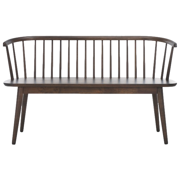 Squamish Spindle Bench - Walnut – Acres Market & Interiors